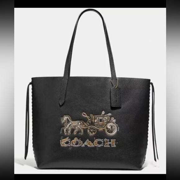 Coach | Bags | Coach X Chelsea Champlain Tattoo Horse And Carriage Tote ...